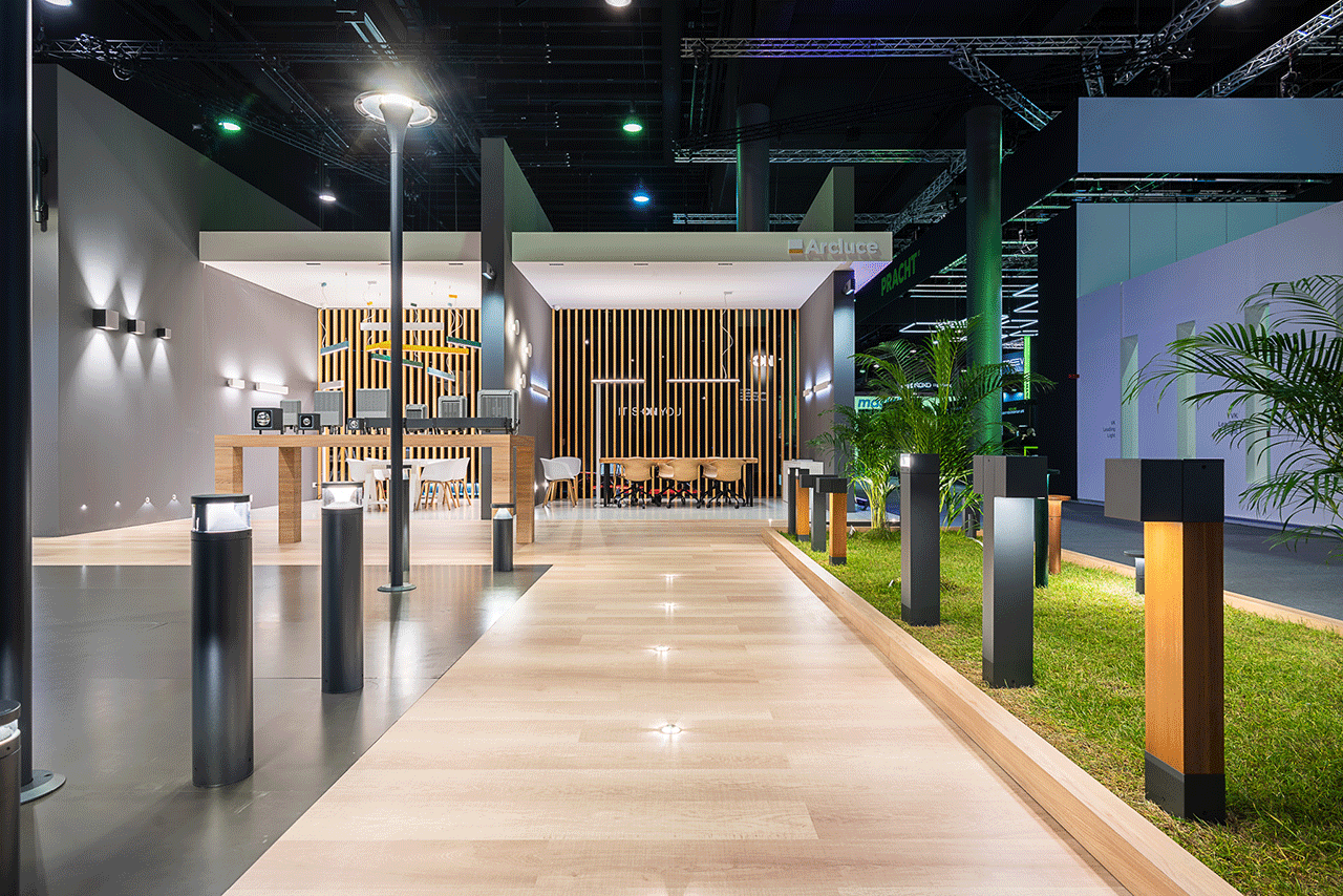 Barberini allestimento stand Arcluce - Light & Buildinf Francoforte