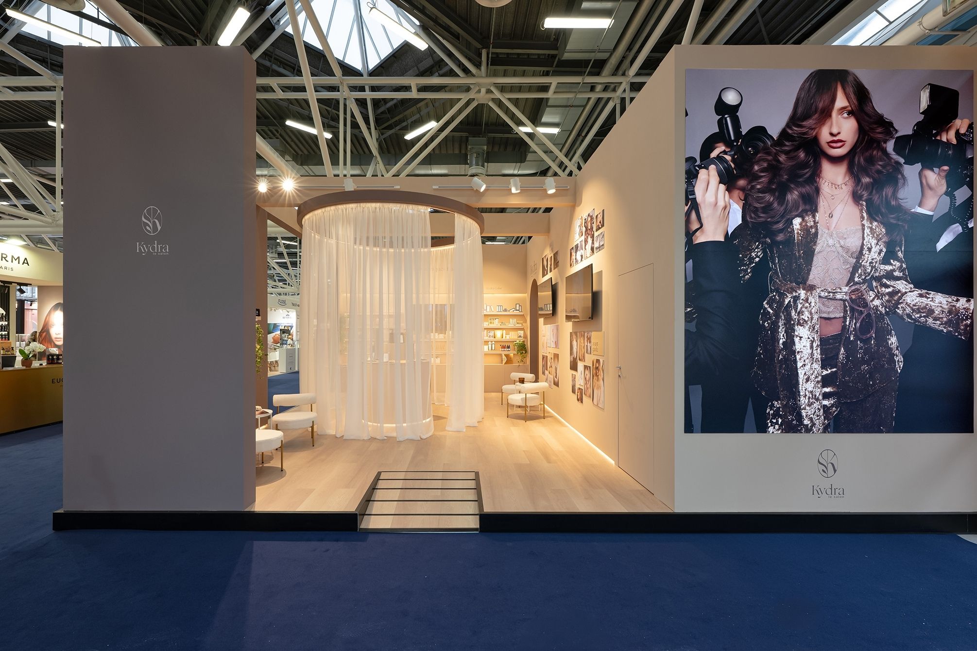 The Kydra stand at Cosmoprof 2026 projected and created by Barberini ...