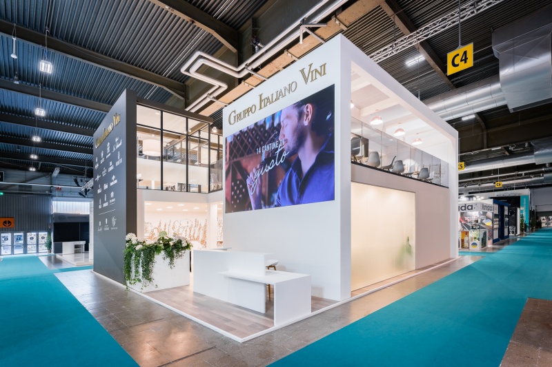 Vinitaly 2023: stand Barberini per Gruppo Italiano Vini